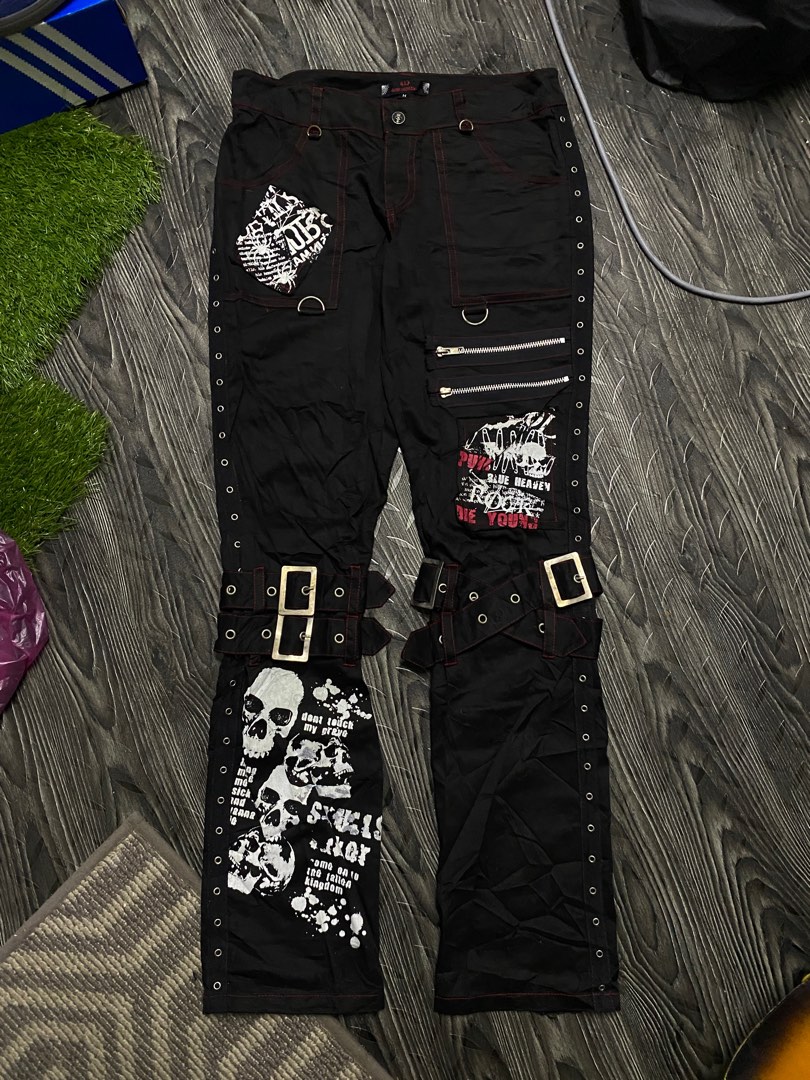 Bondage punk pants, Men's Fashion, Bottoms, Jeans on Carousell