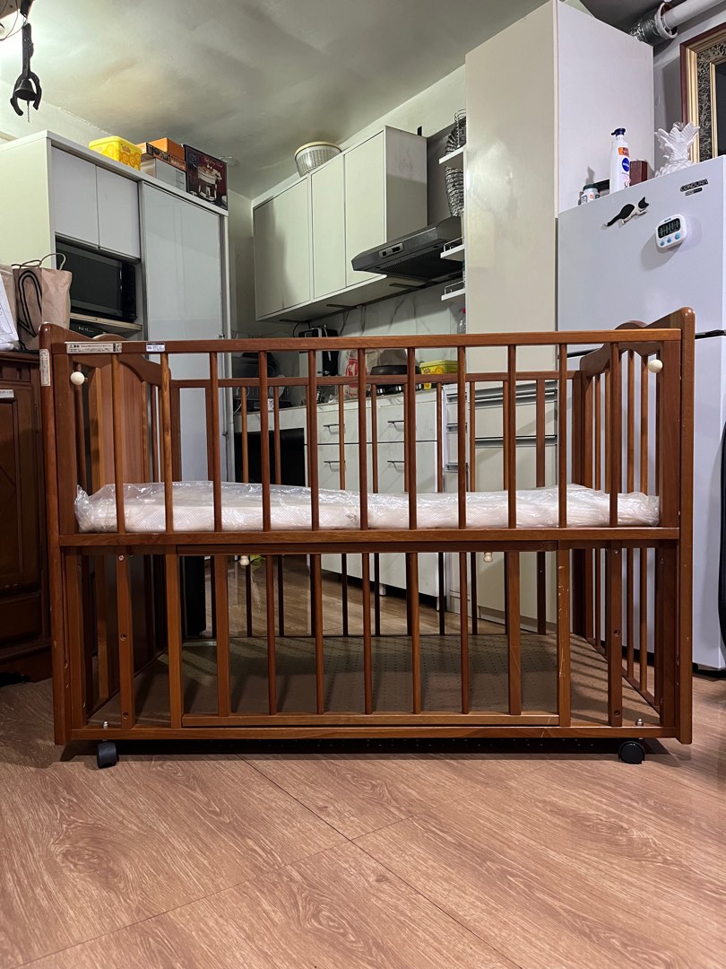 BRAND NEW HEAVY SOLID WOOD CRIB, Babies & Kids, Baby Nursery & Kids ...