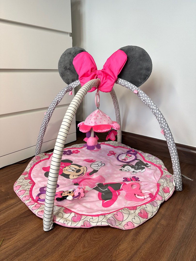 Bright Starts Minnie Mouse Activity Gym Playmat with Melodies, Babies ...
