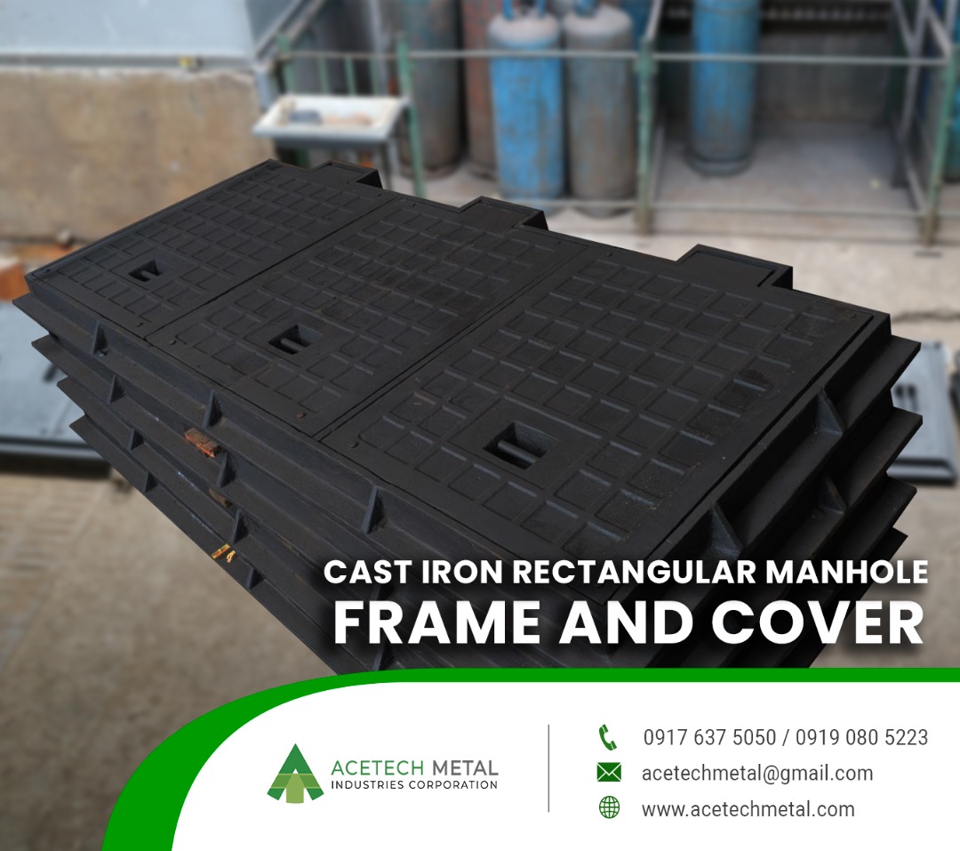 Cast Iron Rectangular Manhole Frame and Cover (Triple Cover ...