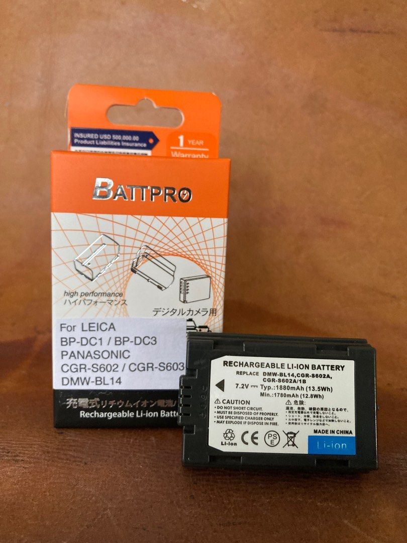 CGR-S602 CGR-S603 DMW-BL14 BPDC1 BPDC3 BP-DC1 BP-DC3電池合LEICA DIGILUX 1 ...
