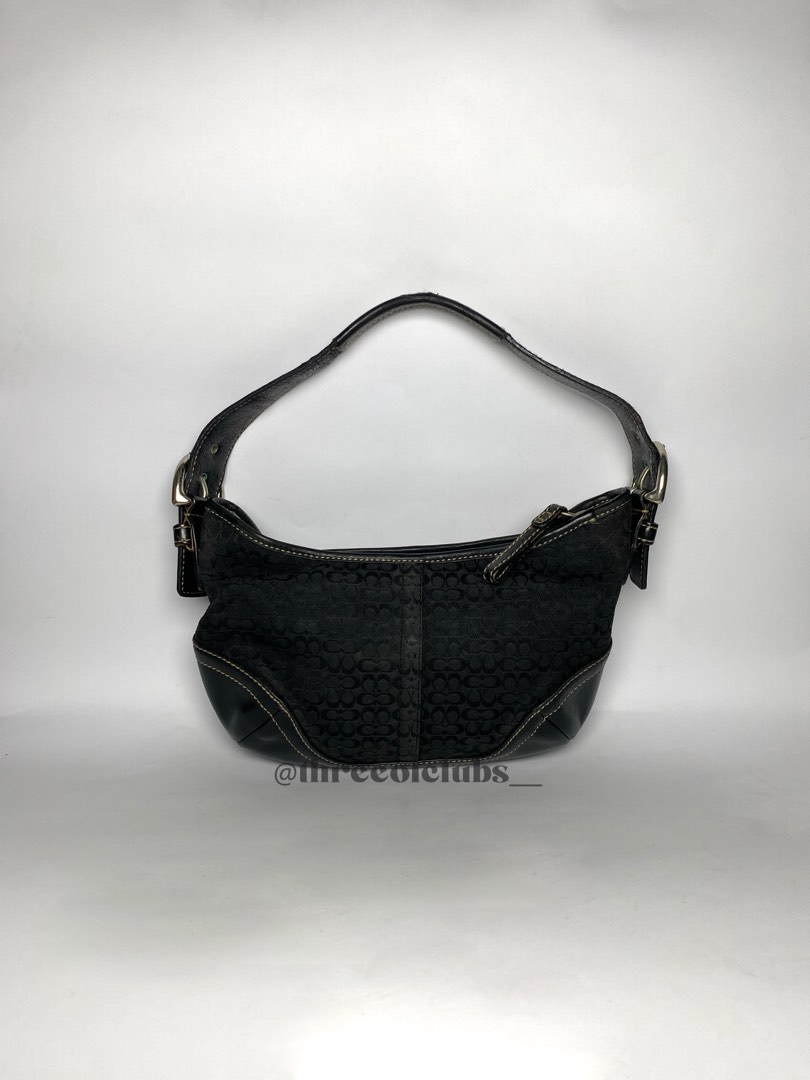 Coach Small Hobo Black Shoulder Bag, Luxury, Bags & Wallets on Carousell