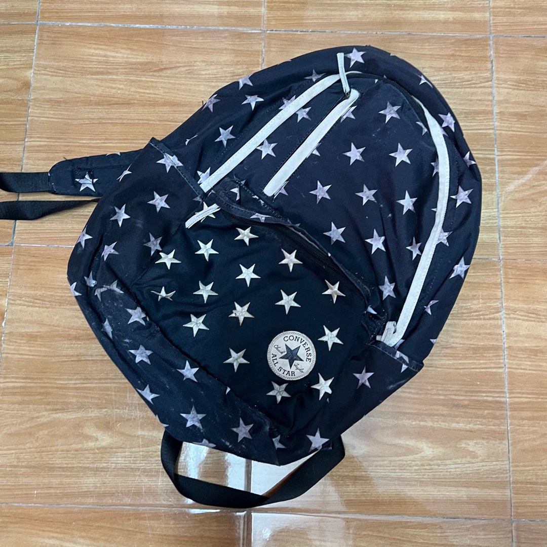 Converse Star Navy Blue Backpack School Bag, Men's Fashion, Bags ...