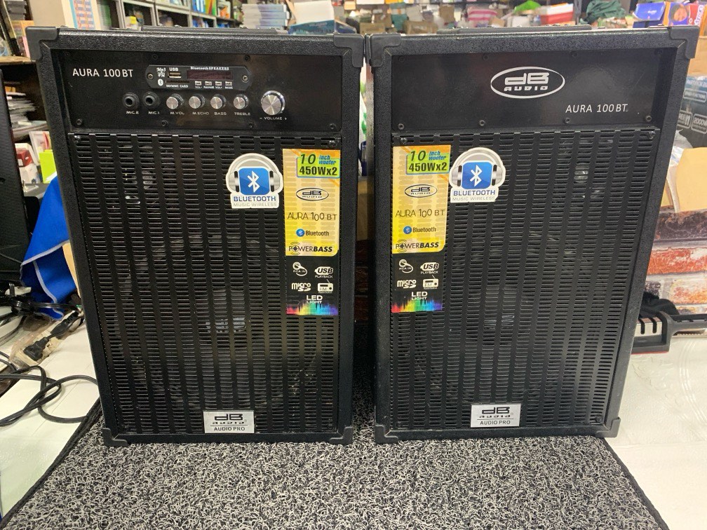 Dbaudio Pro Aura 100BT 450watts x2 10” Woofer 220volts Amplified ...