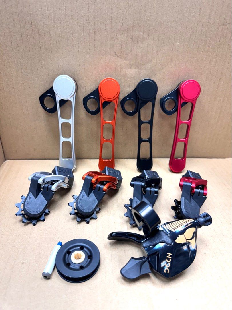 *DCCH External NEW Version 2 to 7 Speeds *Stainless Steel Bolt* Derailleur Tensioner Shifter Set ...