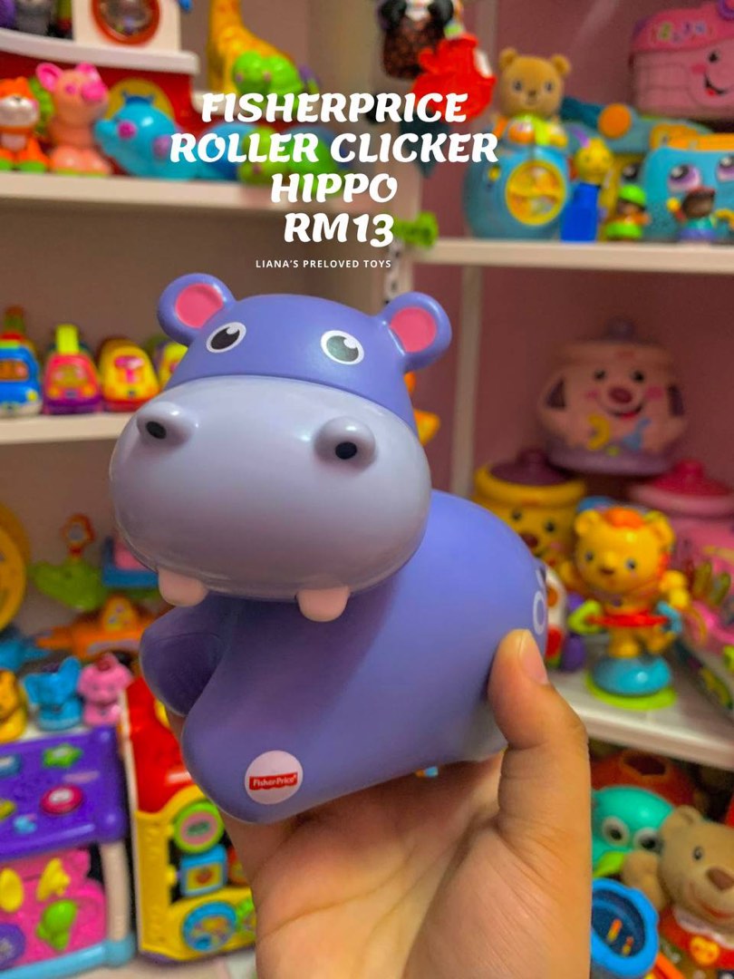 FISHERPRICE ROLLER CLICKER HIPPO, Hobbies & Toys, Toys & Games on Carousell