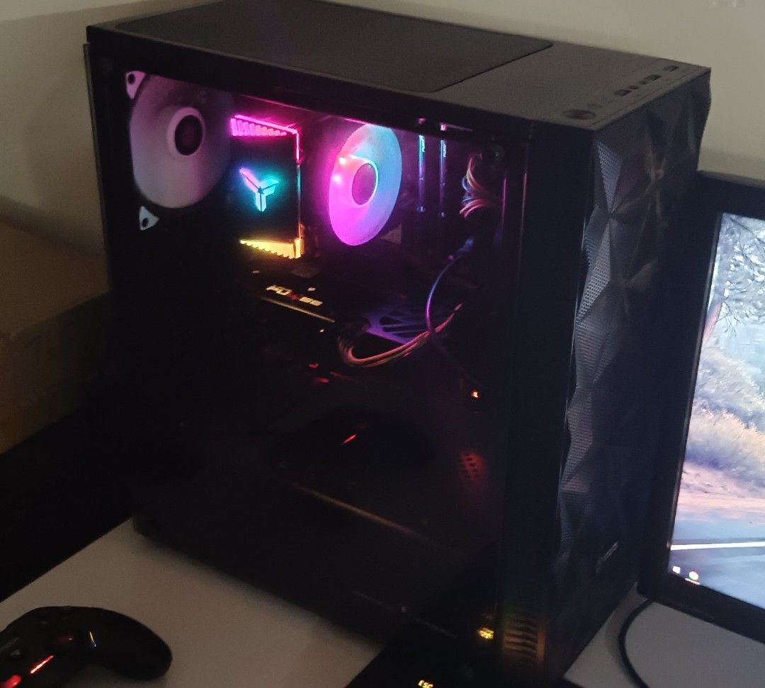 Full Set Gaming Pc: RX6600XT I7 6700 (boleh nego), Computers & Tech ...