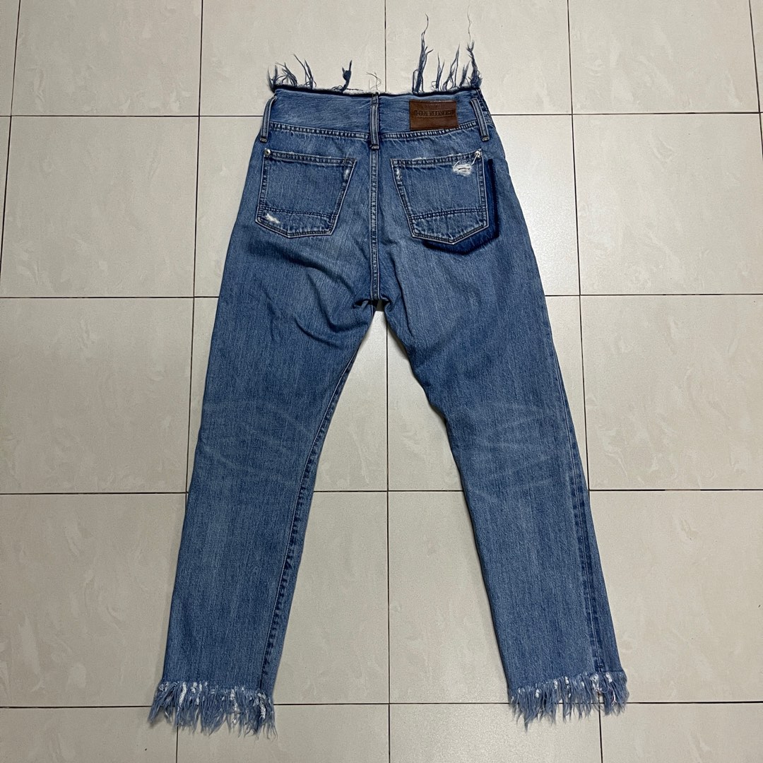 GOA Raw Cut Selvedge Jeans, Women's Fashion, Bottoms, Jeans & Leggings ...