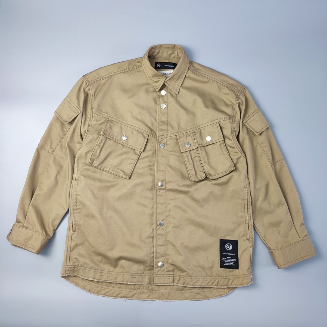 GU X UNDERCOVER MILITARY JACKET - KAKHI, Men's Fashion, Coats, Jackets ...