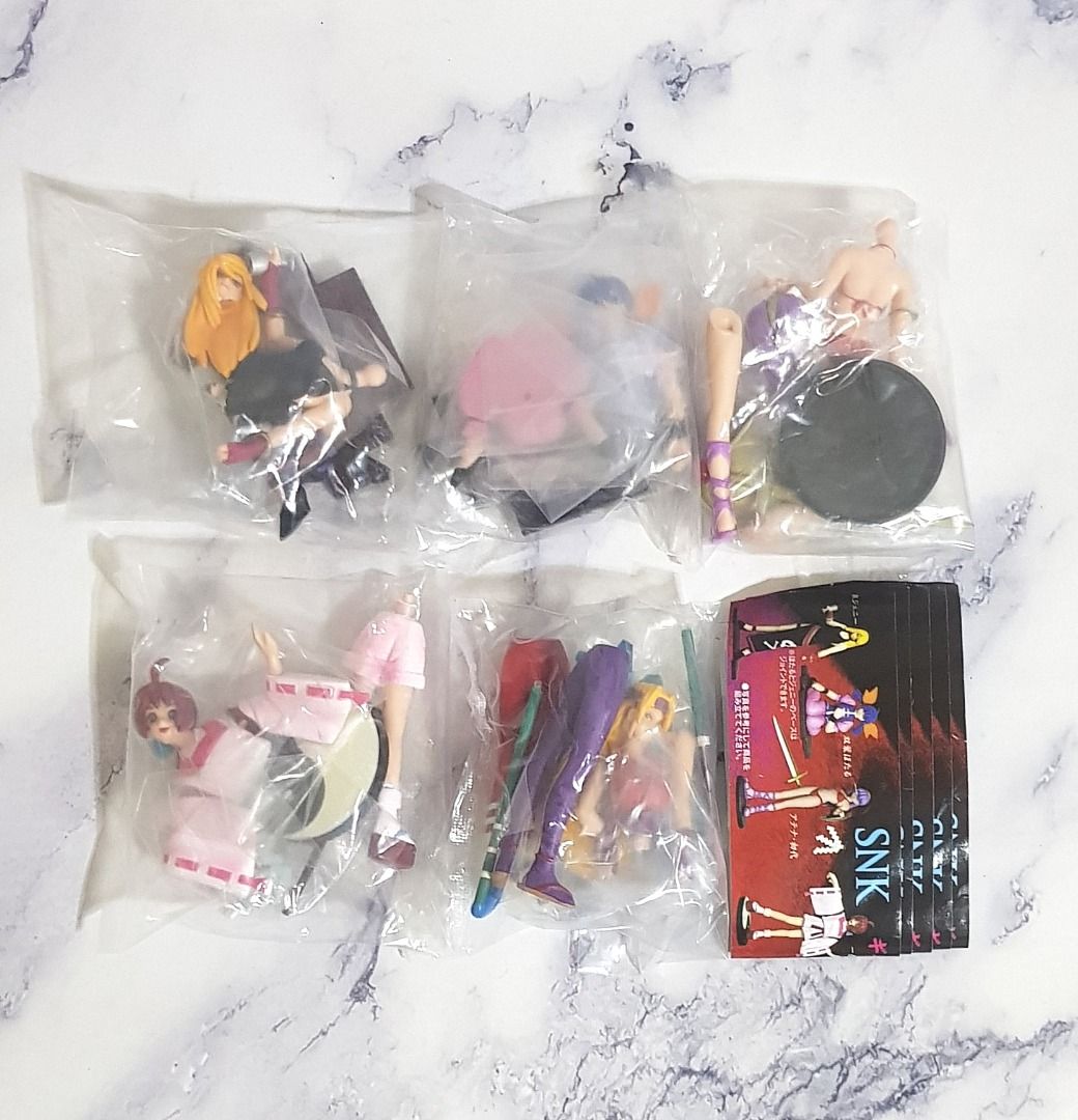 SR SNK Gals Collection Set Yujin Gashapon Figure B.Jenet Hotaru Athena ...