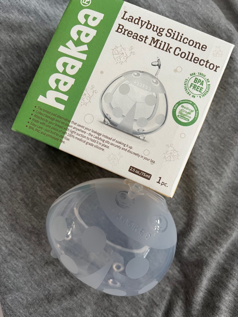 Haakaa ladybug silicone milk collector, Babies & Kids, Nursing ...