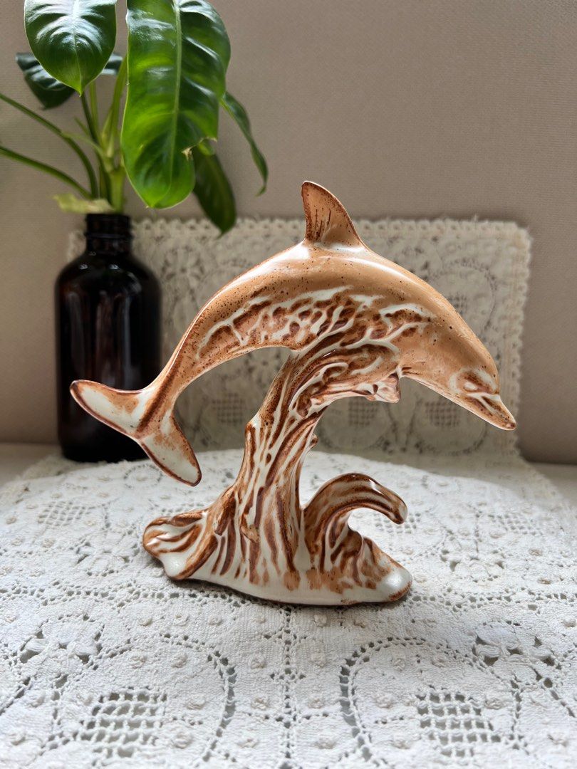 #handmade in Cornwall Ceramic Dolphine Statue, Hobbies & Toys ...