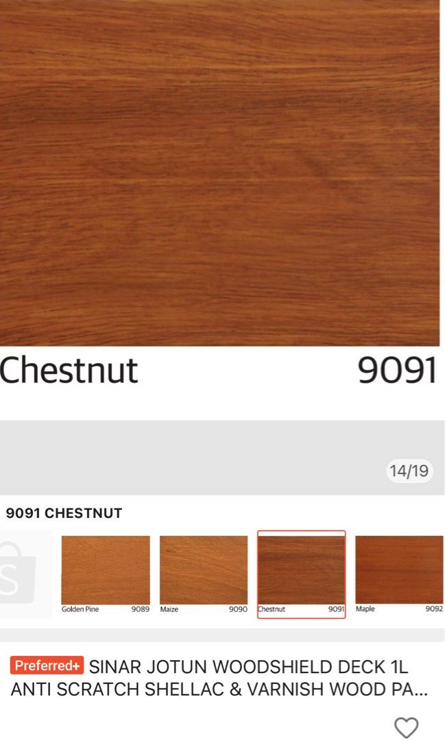 Jotun Woodshield Chestnut Interior gloss/kilat 9091 shellac lantai kayu ...