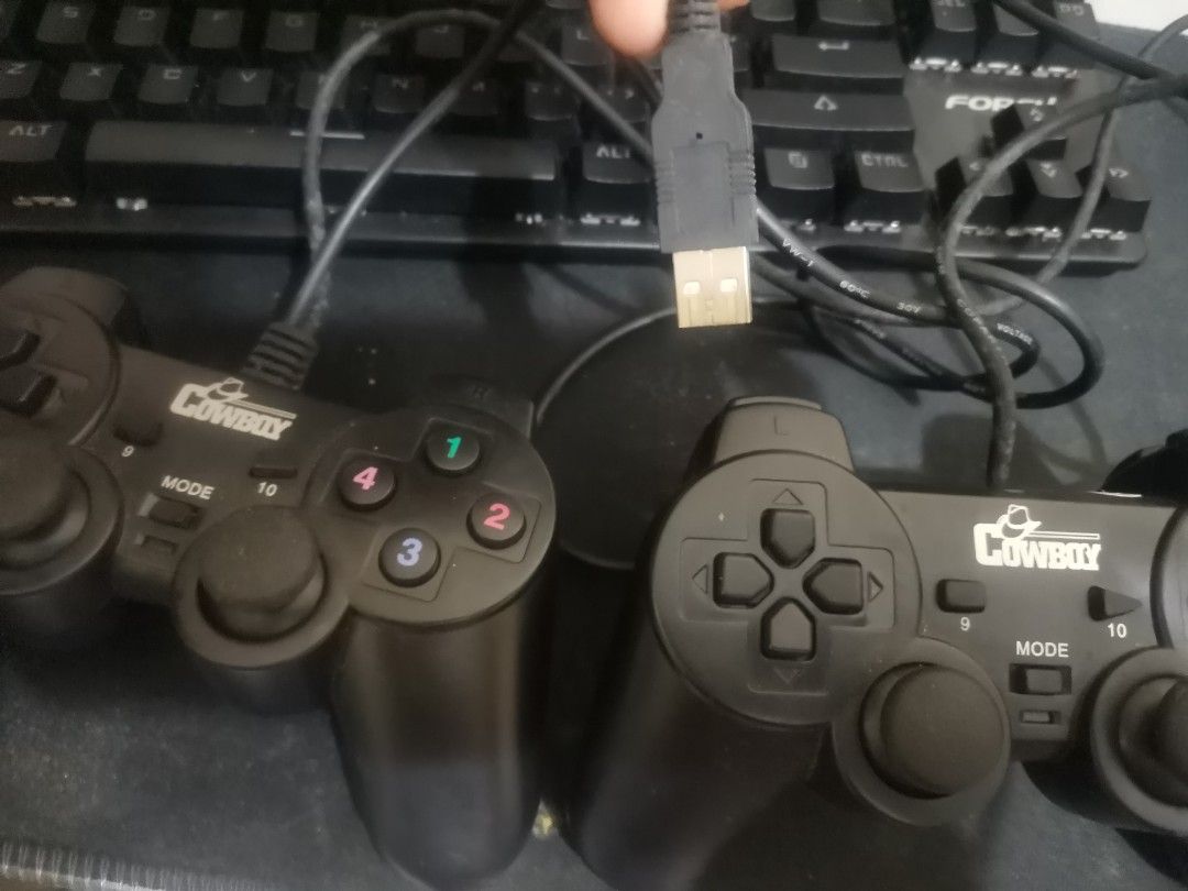 JOYSTICK CONTROLLER TWIN USB PC, Video Gaming, Gaming Accessories ...