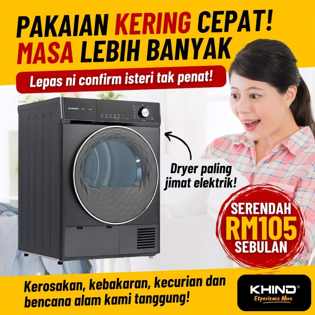 KHIND WASHING MACHINES MONTHLY FROM RM85!, TV & Home Appliances ...