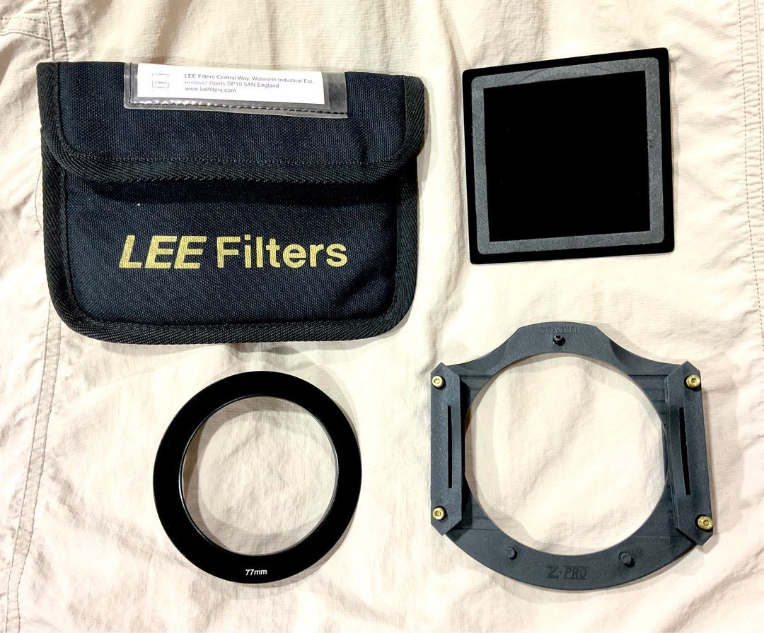 Lee Filter Big Stopper (10 stops) 100mm X 100mm + Lens Holder + adapter ring, Photography ...