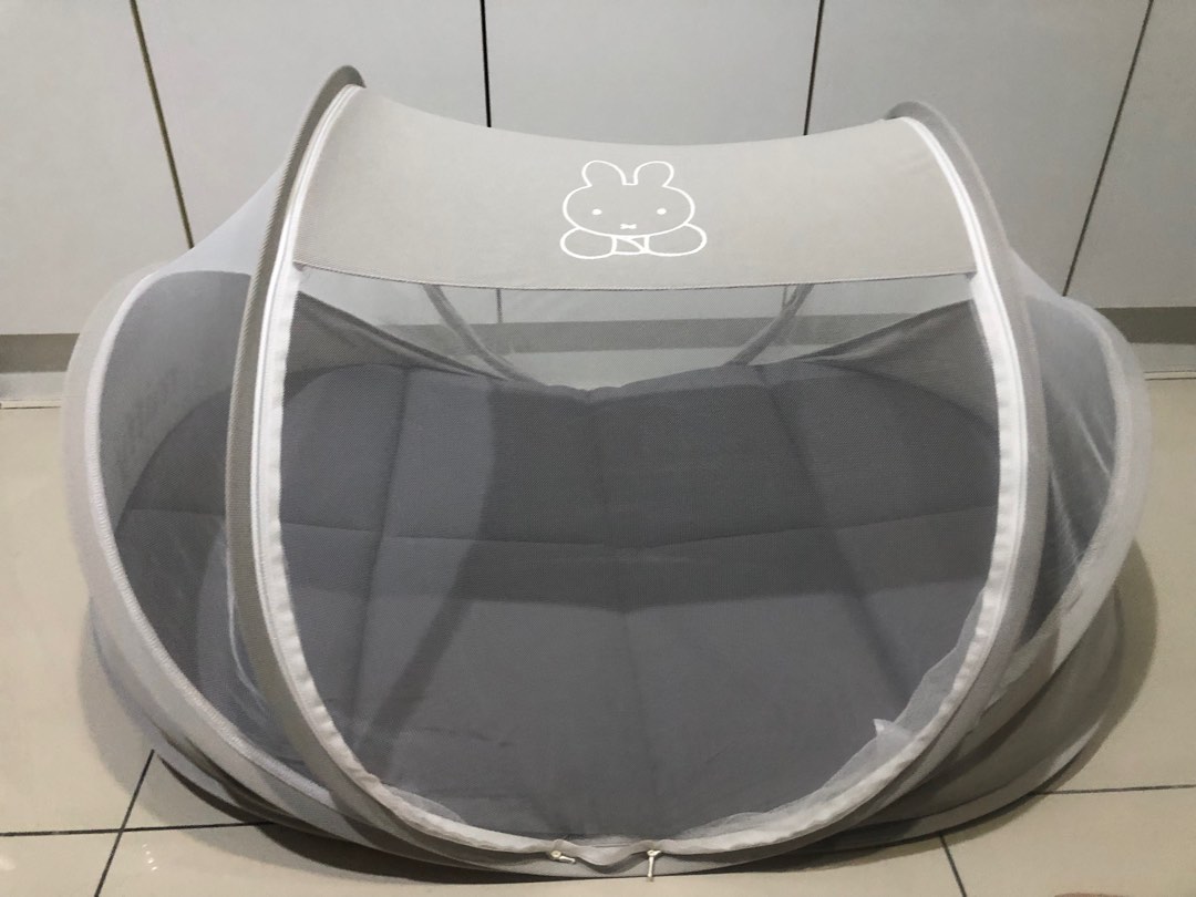 Miffy Baby Travel Bed with Mosquito Net, Babies & Kids, Going Out ...