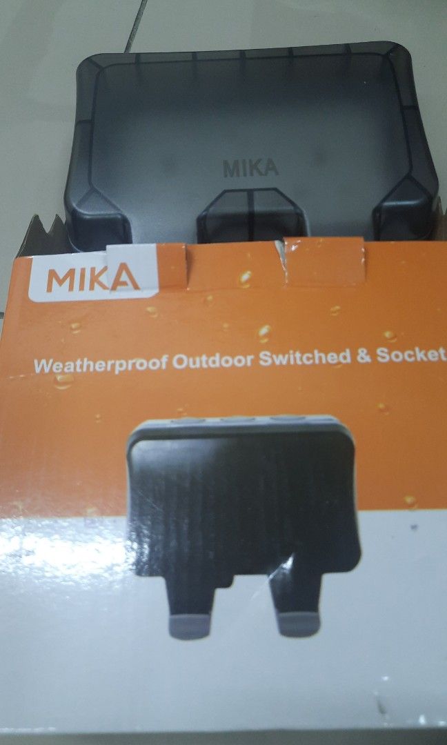 Mika IP66 Weatherproof Socket Enclosure Double 2G Box C/W 13A Switch ...