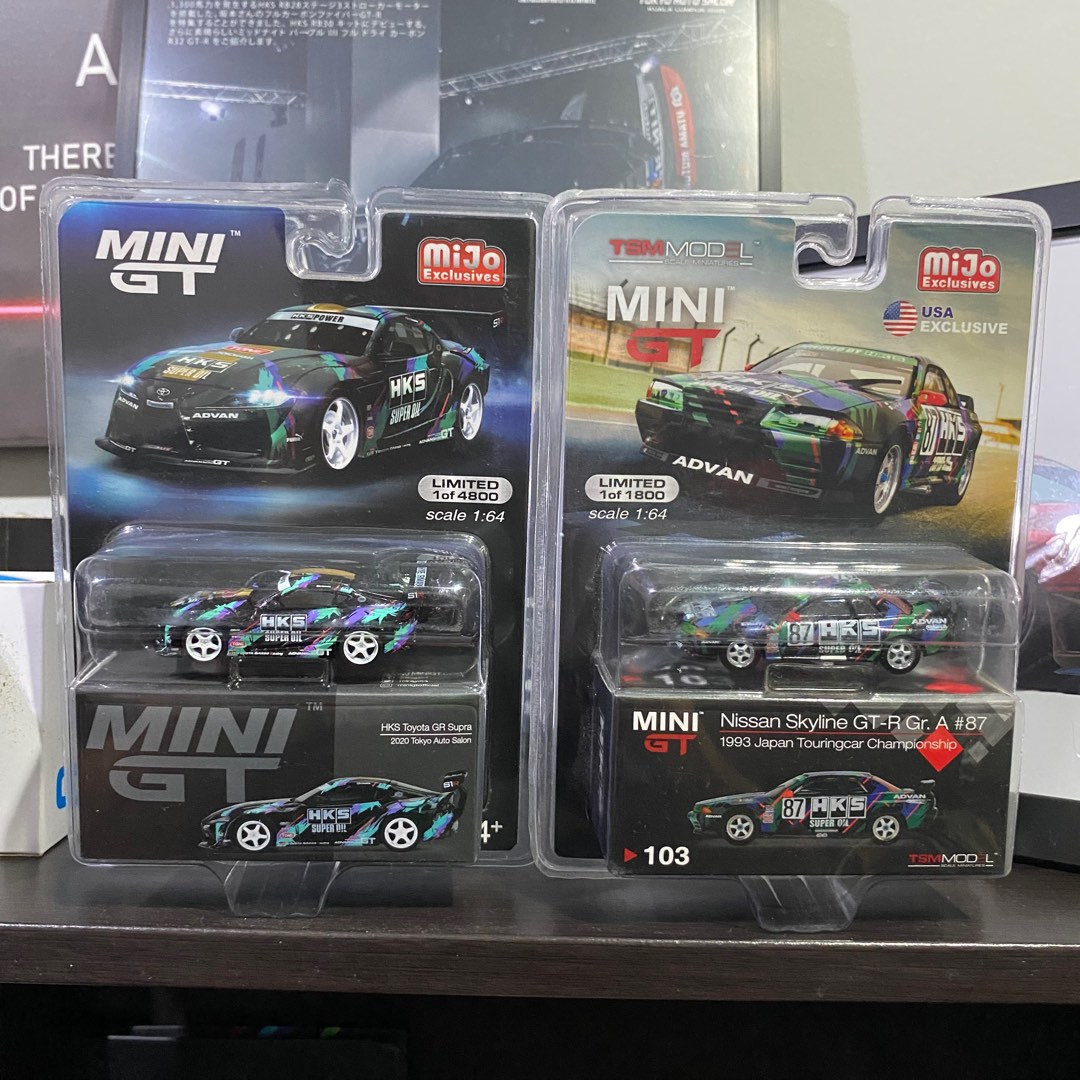 Mini GT HKS R32 & Supra, Hobbies & Toys, Toys & Games on Carousell