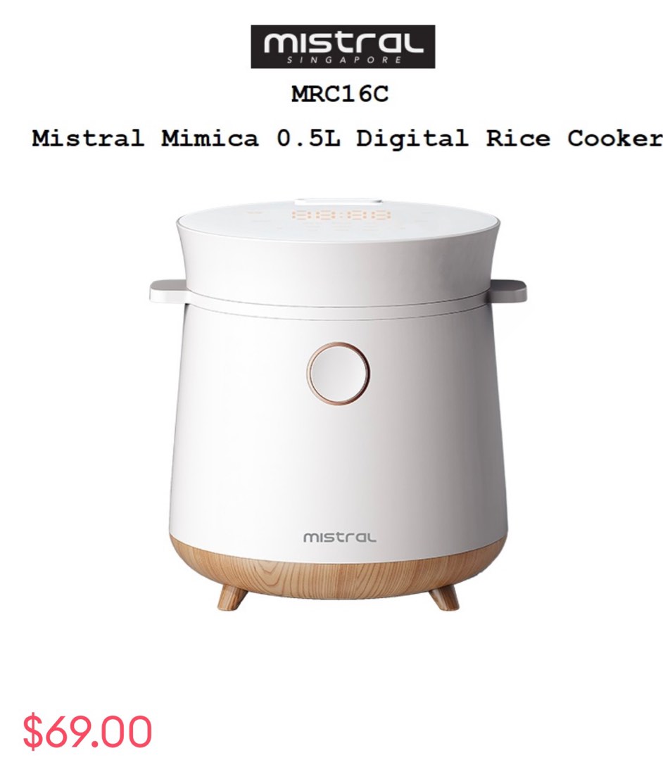 Mistral Mini Rice Cooker (0.5L), TV & Home Appliances, Kitchen ...