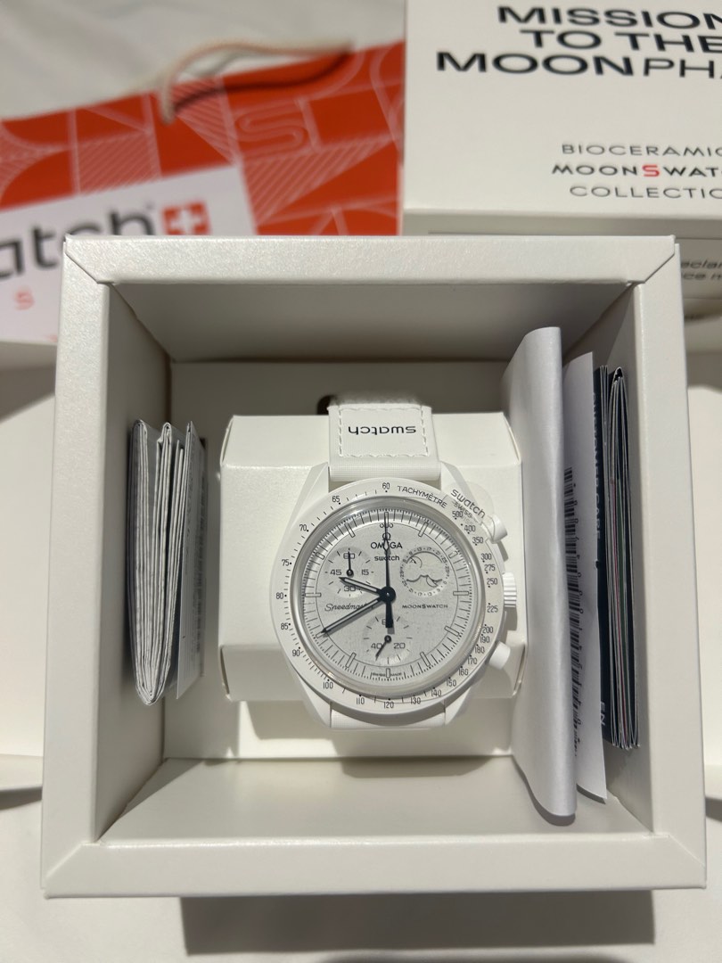 Moonswatch White Snoopy, Luxury, Watches on Carousell