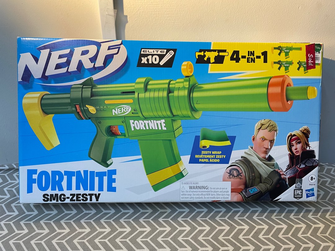 NERF Fortnite SMG-Zesty Elite Dart Blaster, Hobbies & Toys, Toys ...