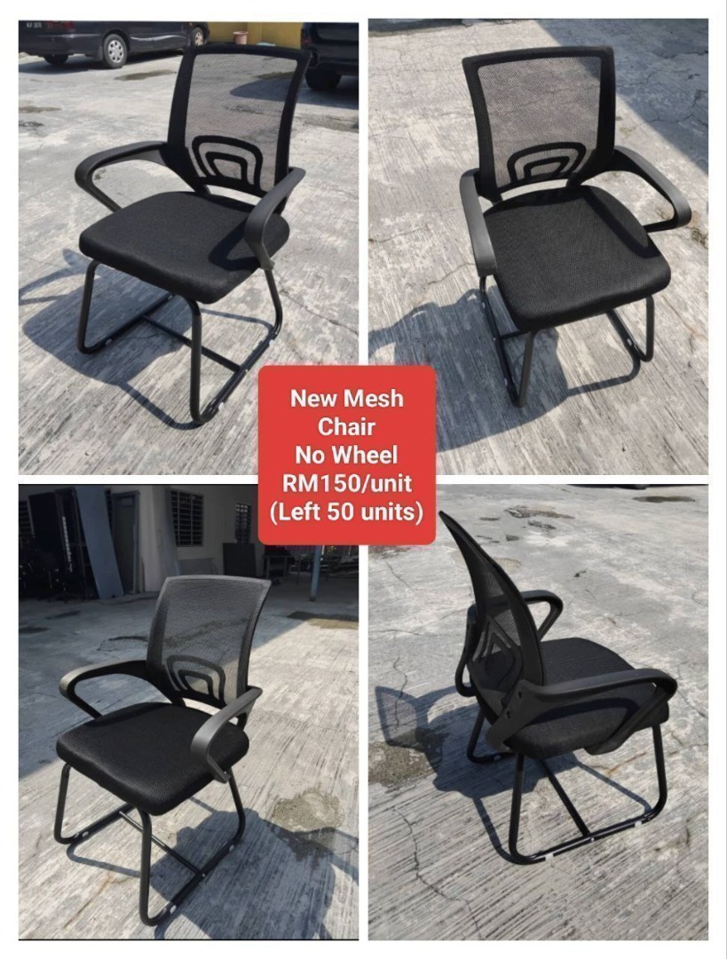 NEW Mesh Chair No Wheel, Furniture & Home Living, Furniture, Chairs on ...