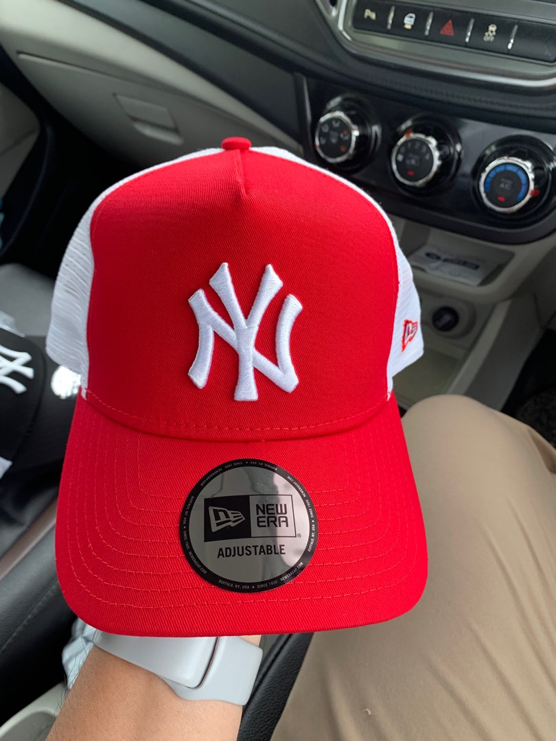 New York Yankees New Era Clean Trucker 9Forty A-Frame Snapback Hat, Men's Fashion, Watches ...
