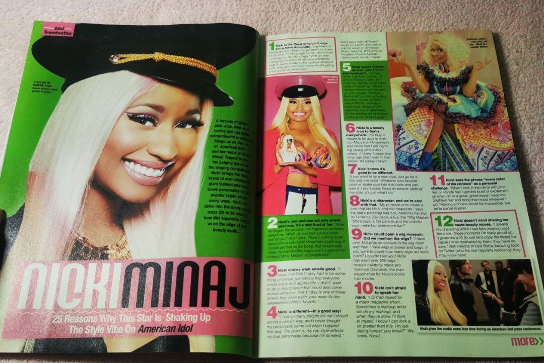 Nicki Minaj Black Hair Magazine, Hobbies & Toys, Books & Magazines ...