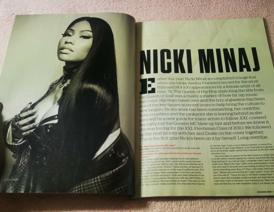 Nicki Minaj XXL Special 20th Anniversary Magazine Cover, Hobbies & Toys ...