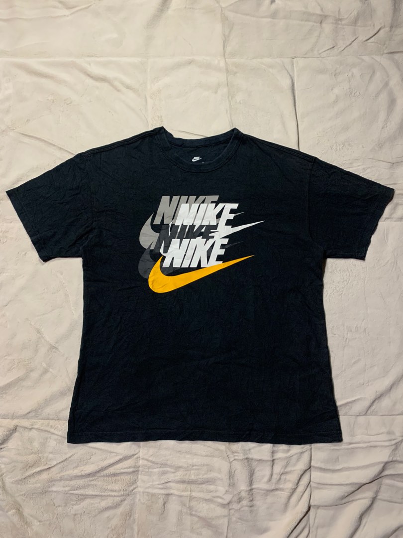 nike multi logo tee, Men's Fashion, Tops & Sets, Tshirts & Polo Shirts ...