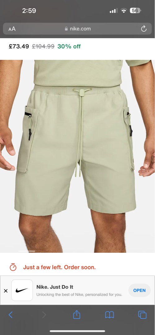 Nike tech pack shorts, Men's Fashion, Bottoms, Shorts on Carousell