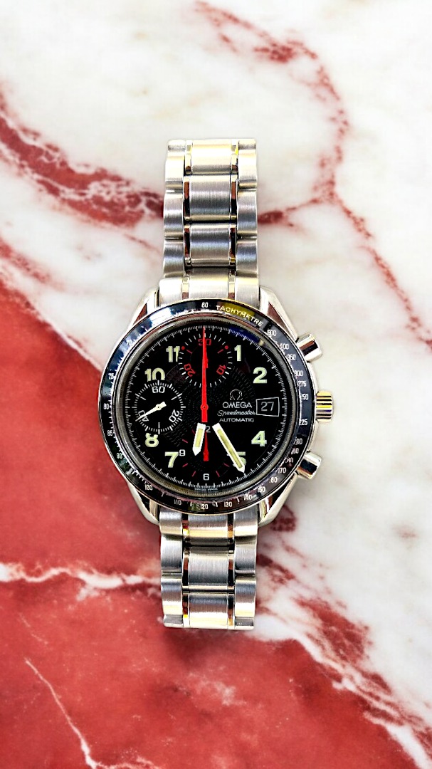 OMEGA SPEEDMASTER BLACK DIAL, Luxury, Watches on Carousell