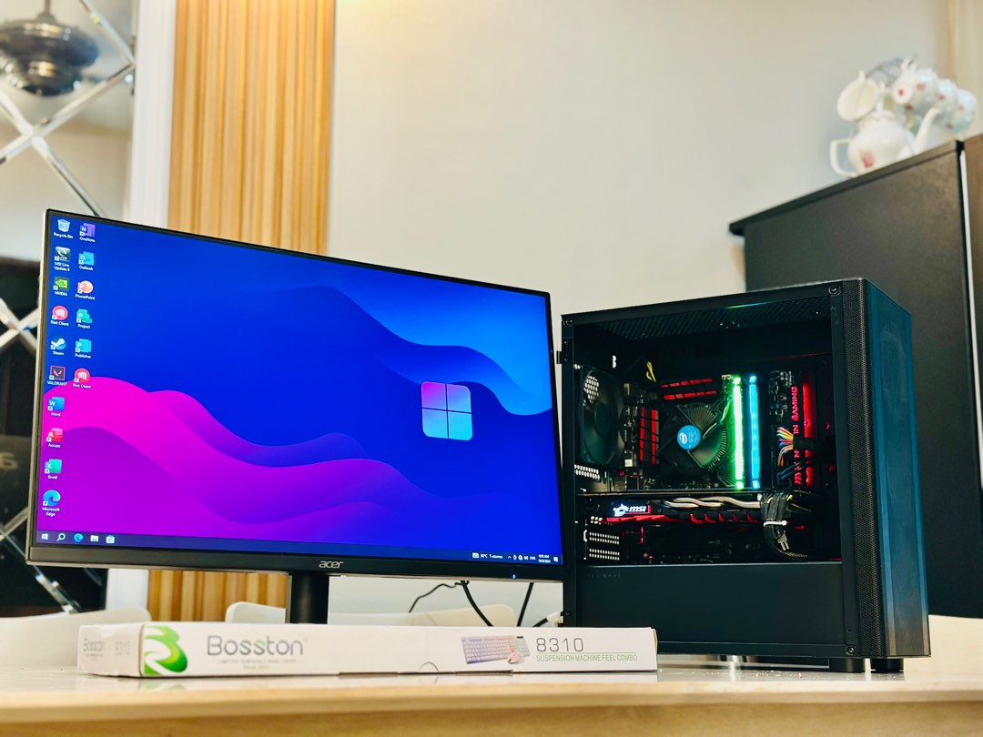 PC GAMING i7 6700 GTX 1070 16GB RAM GAMING EDITING PC FULL SET ...