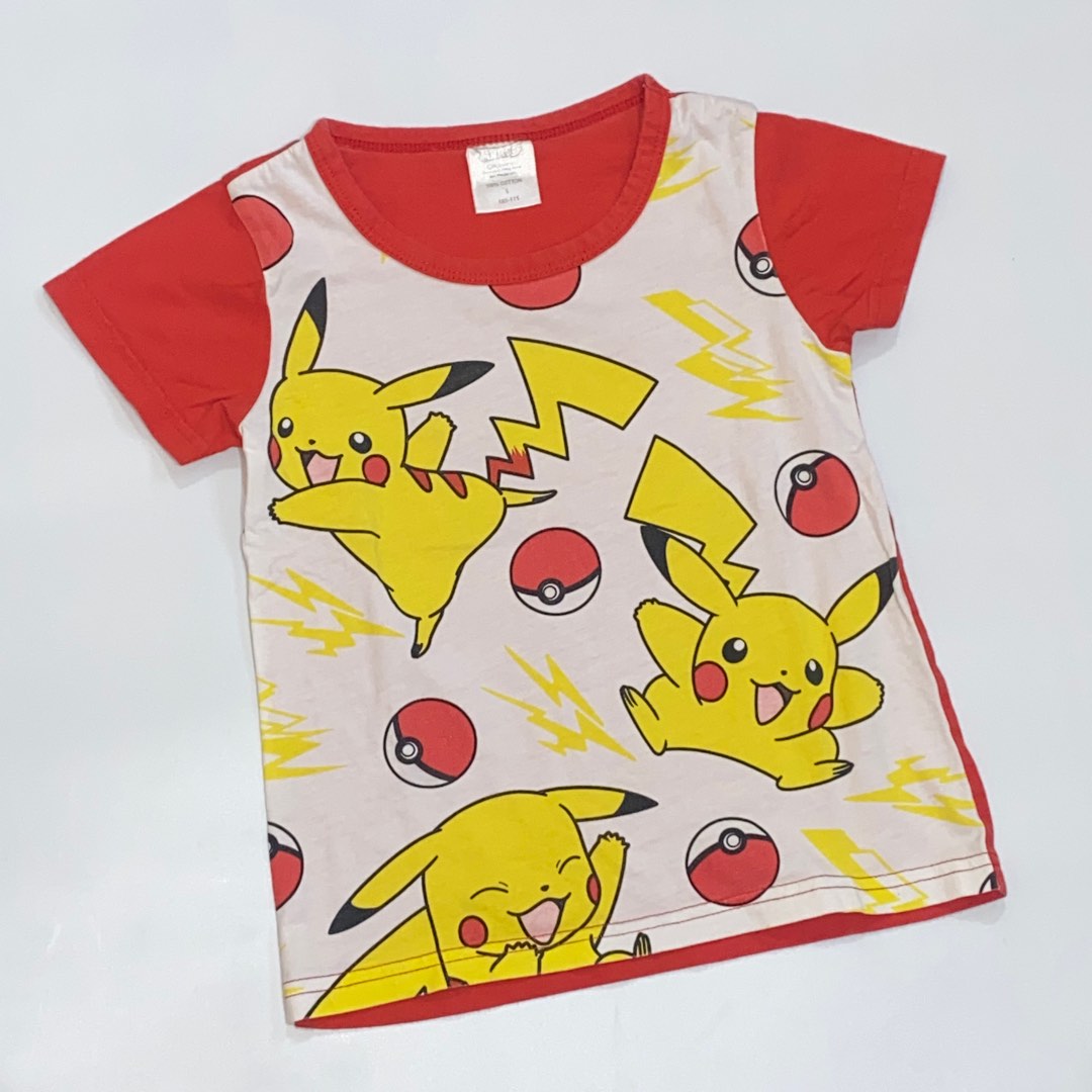pikachu baby tee, Babies & Kids, Babies & Kids Fashion on Carousell