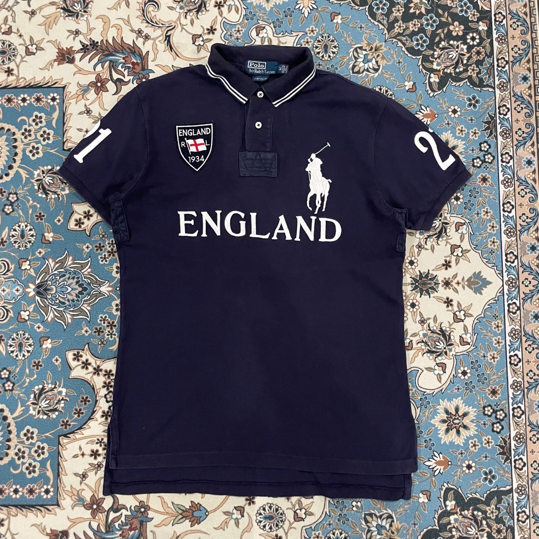 Polo Ralph Lauren England Polo Shirt M, Men's Fashion, Tops & Sets, Tshirts & Polo Shirts on ...