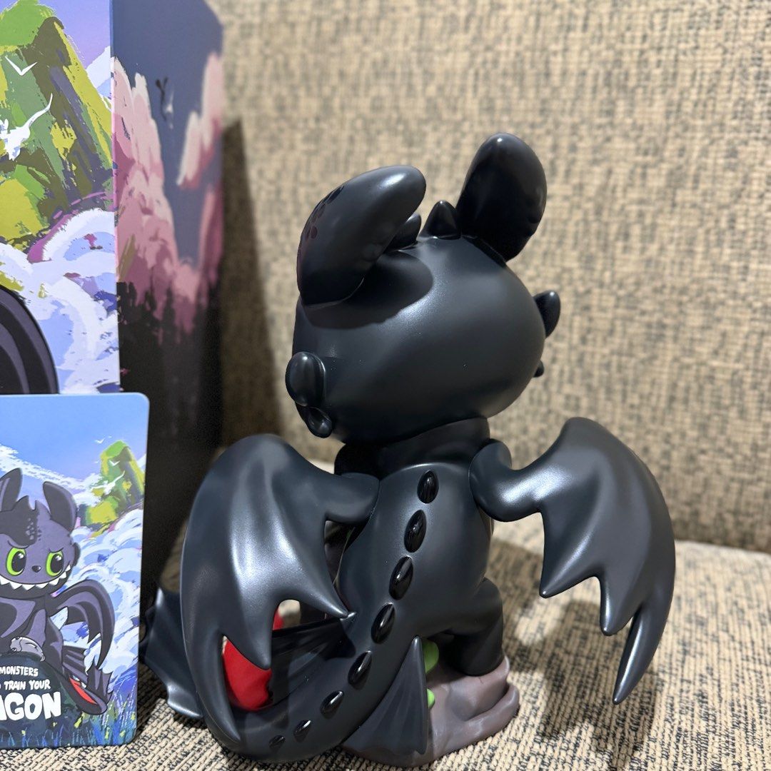 Popmart The Monsters How To Train Your Dragon Toothless Labubu Original ...