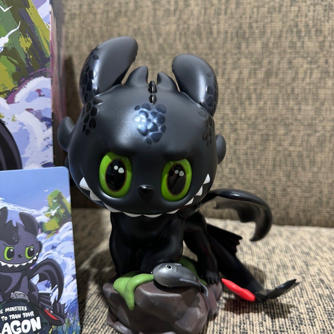 Popmart The Monsters How To Train Your Dragon Toothless Labubu Original ...