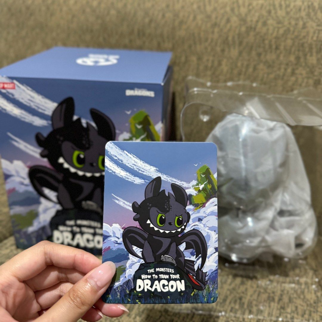 Popmart The Monsters How To Train Your Dragon Toothless Labubu Original ...