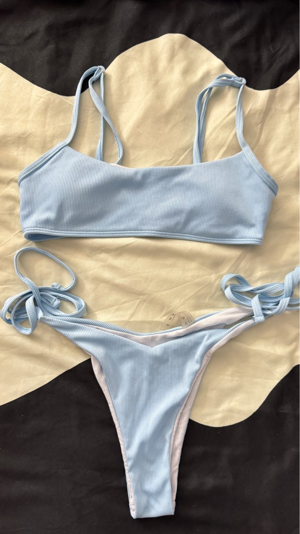 powder blue bikini, Women's Fashion, Swimwear, Bikinis & Swimsuits on ...