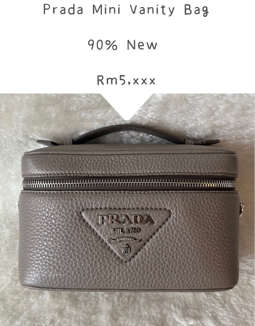 Prada Mini Vanity Bag, Luxury, Bags & Wallets on Carousell