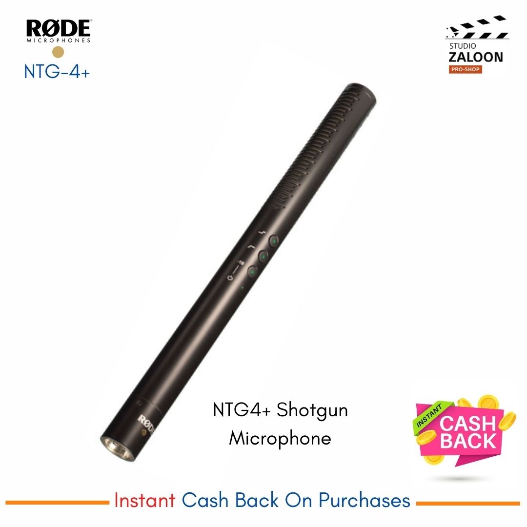 Rode NTG 4+ Premium Shotgun Microphone with rechargeable Lithium ...