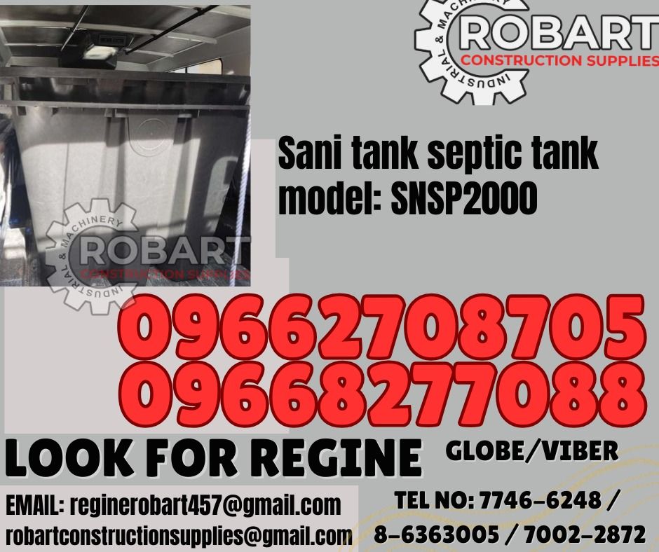 Sani tank septic tank model: SNSP2000, Commercial & Industrial ...