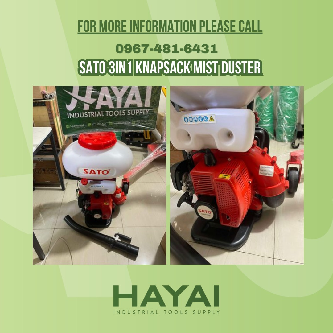 Sato 3in1 Knapsack Mist Duster 2stroke, Commercial & Industrial, Construction Tools & Equipment ...