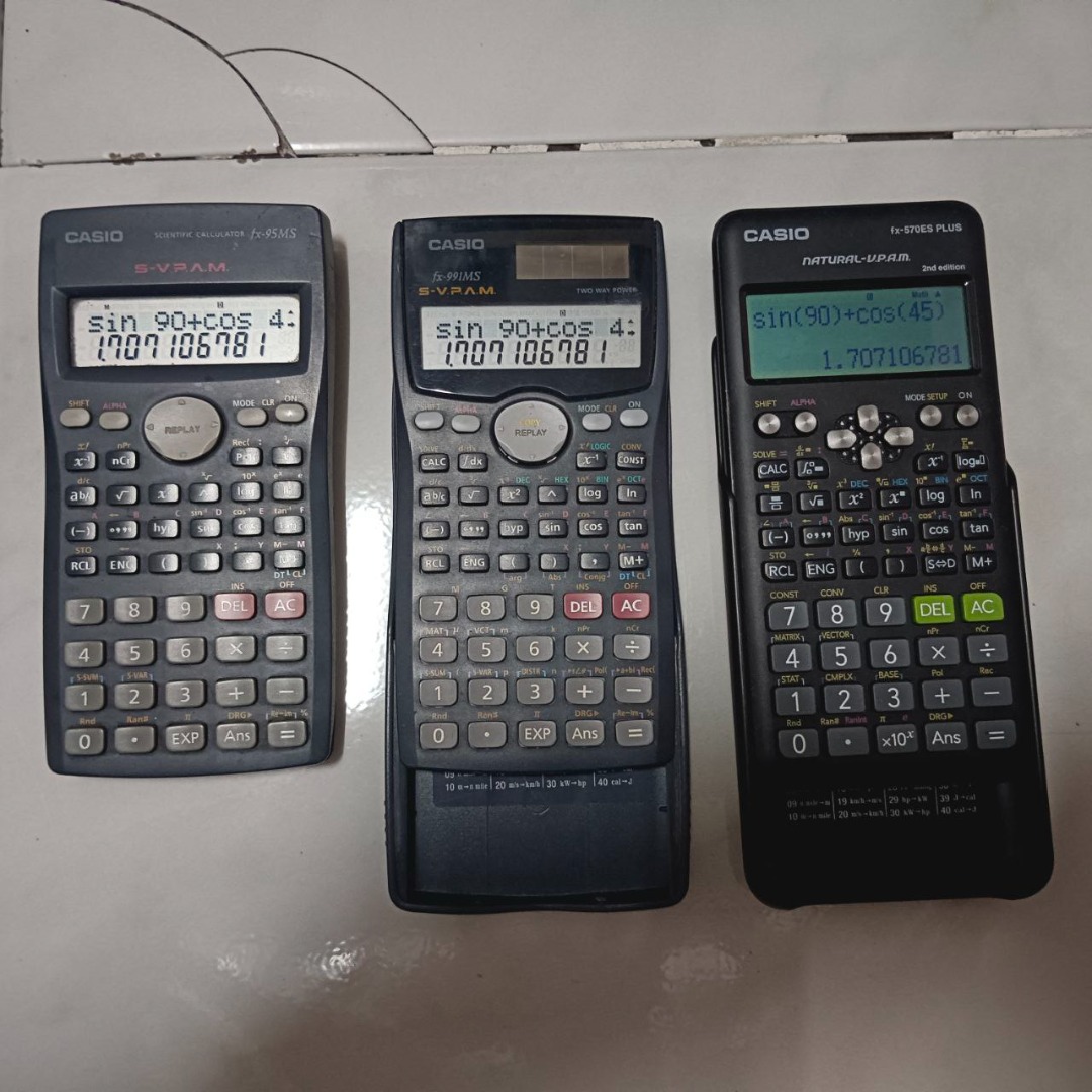 ORIGINAL CASIO Scientific Calculators (fx-991MS, fx-570ES PLUS), Mobile ...