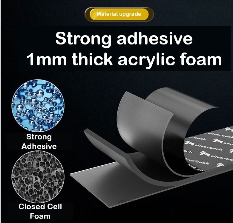 Silverback Strong Double Sided Adhesive Tape High-Viscosity Non-marking ...