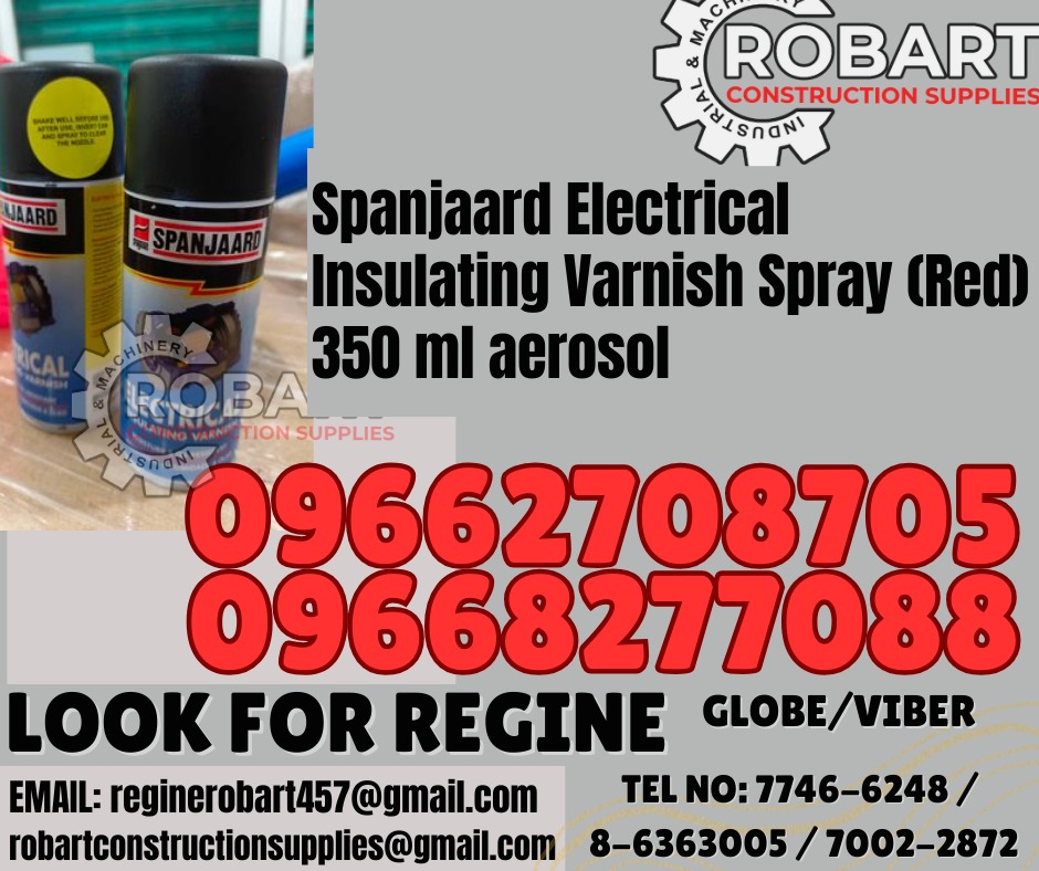 Spanjaard Electrical Insulating Varnish Spray (Red) 350 ml aerosol ...