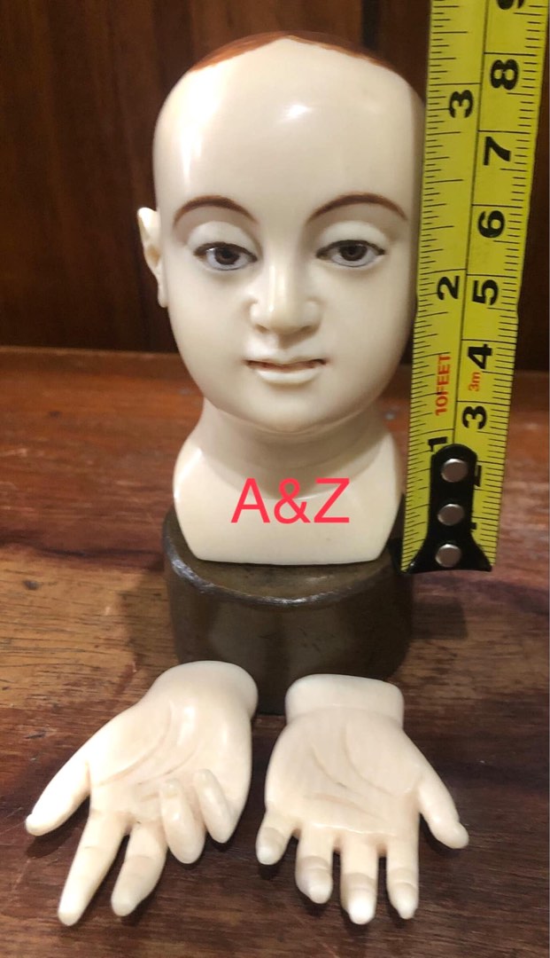Sto Niño Ivory Head and Hands, Hobbies & Toys, Memorabilia & Collectibles, Religious Items on ...