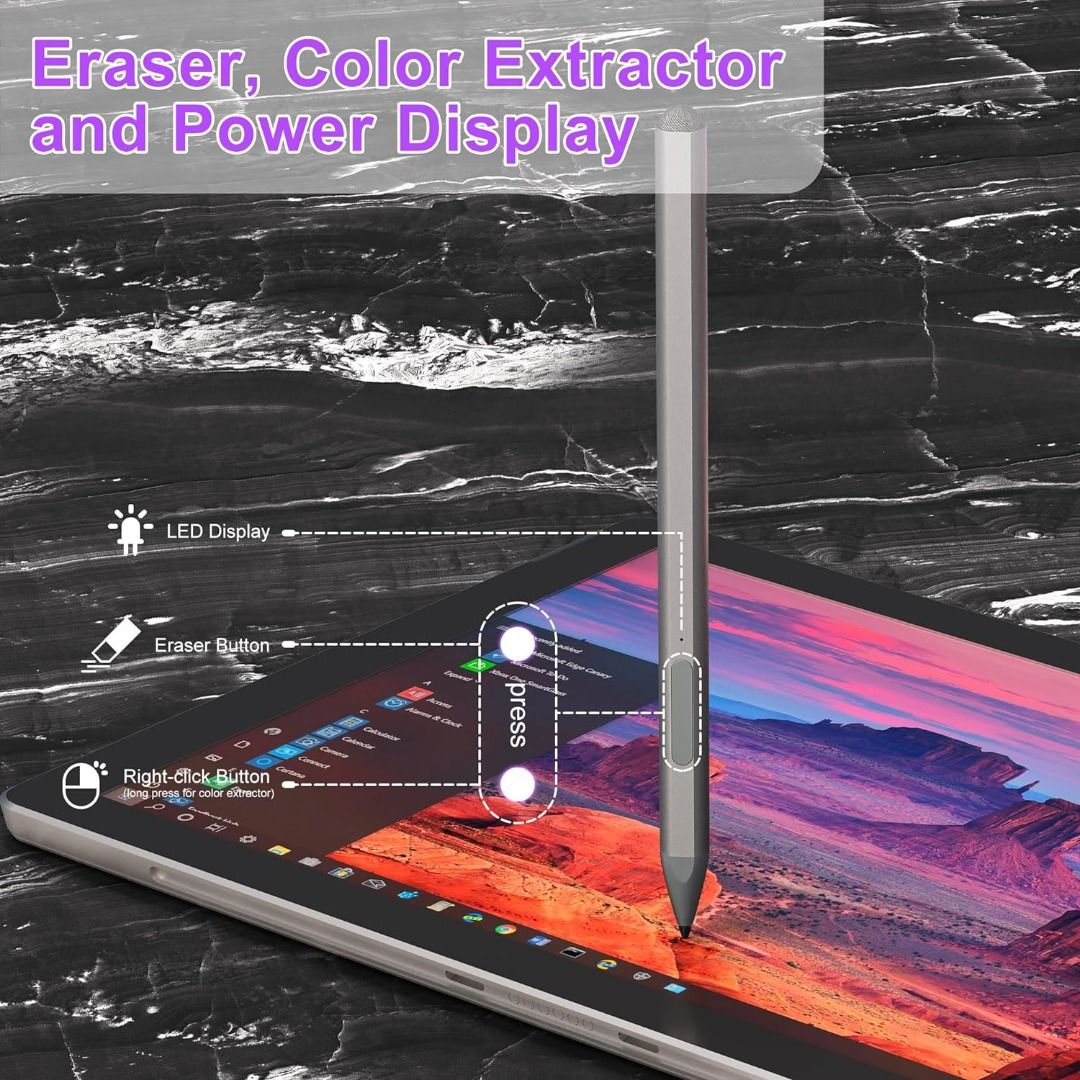 Surface Pro Stylus Pen for Surface Pro/Book/Laptop/Studio - Surface Pro 10/9/8/7/6/5/X Pen ...