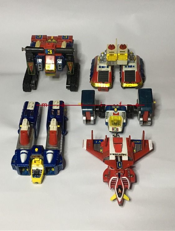 Voltes V volt Bomber tail jet 1977 DX godaikin part & accessories popy ...